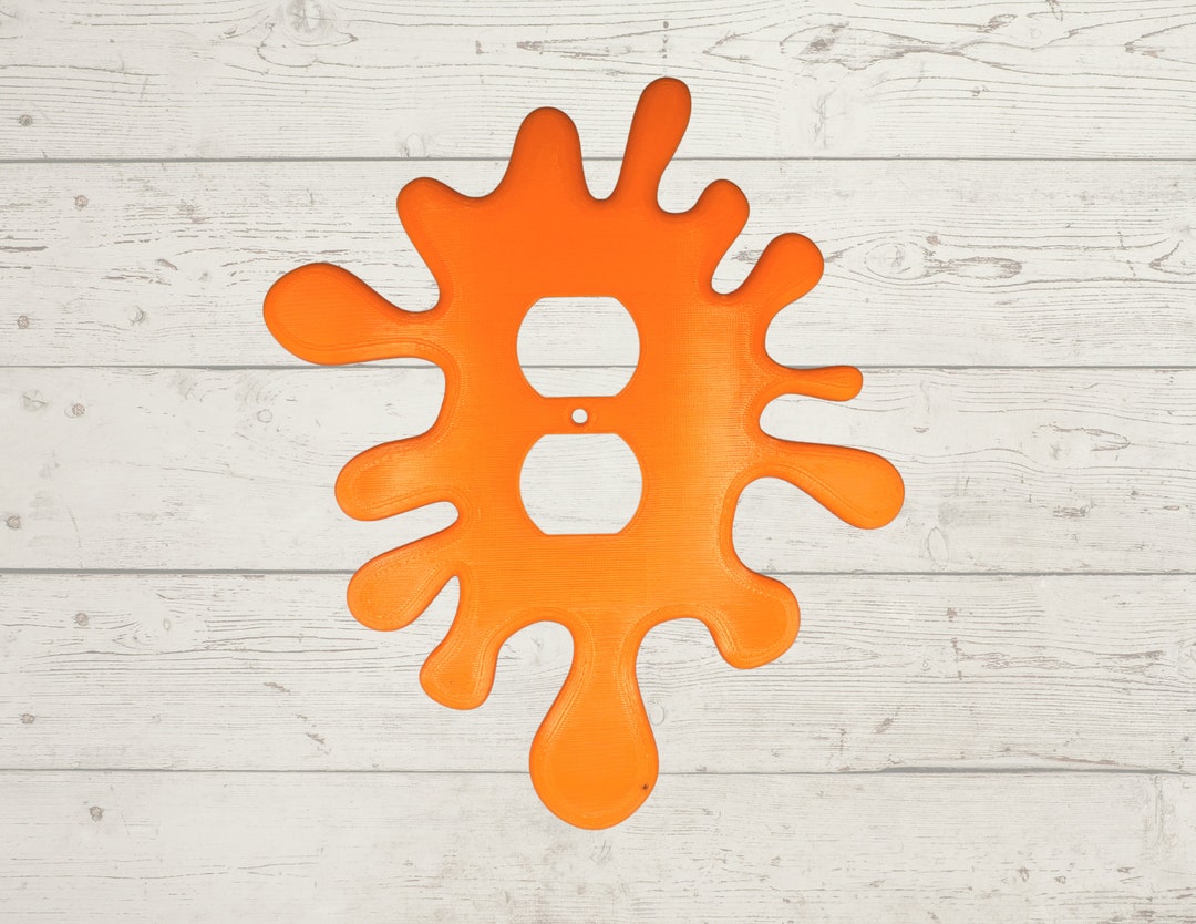 Paint Splatter Light Switch Cover, Blob Wall Plate,slime Home Decor ...