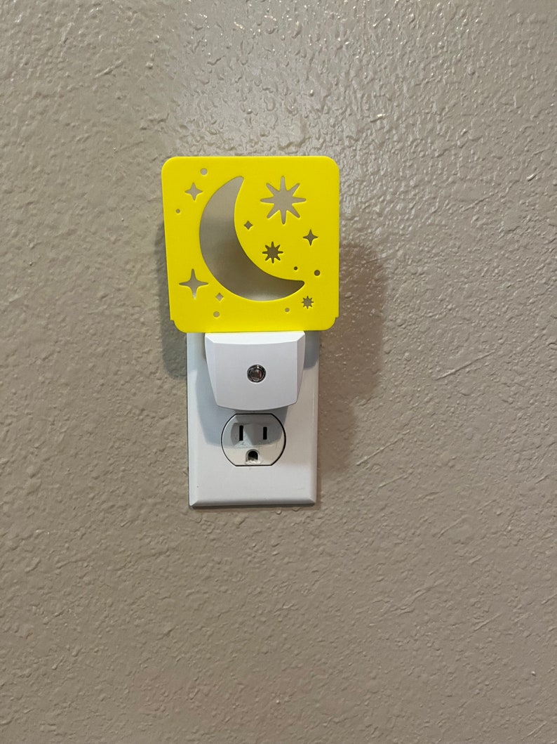 Moon and Stars Plug-in LED Night Light With Light Sensor, Night Sky ...