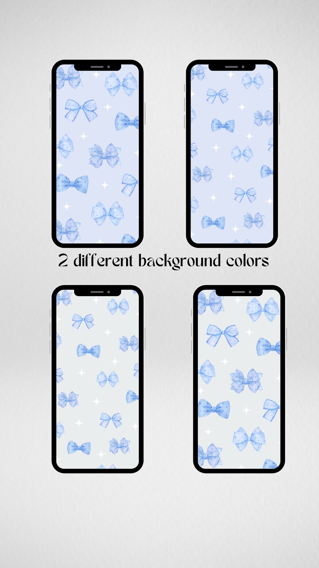 Blue Bow iPhone Wallpaper, Bow Lockscreen Design, iPhone Wallpaper ...