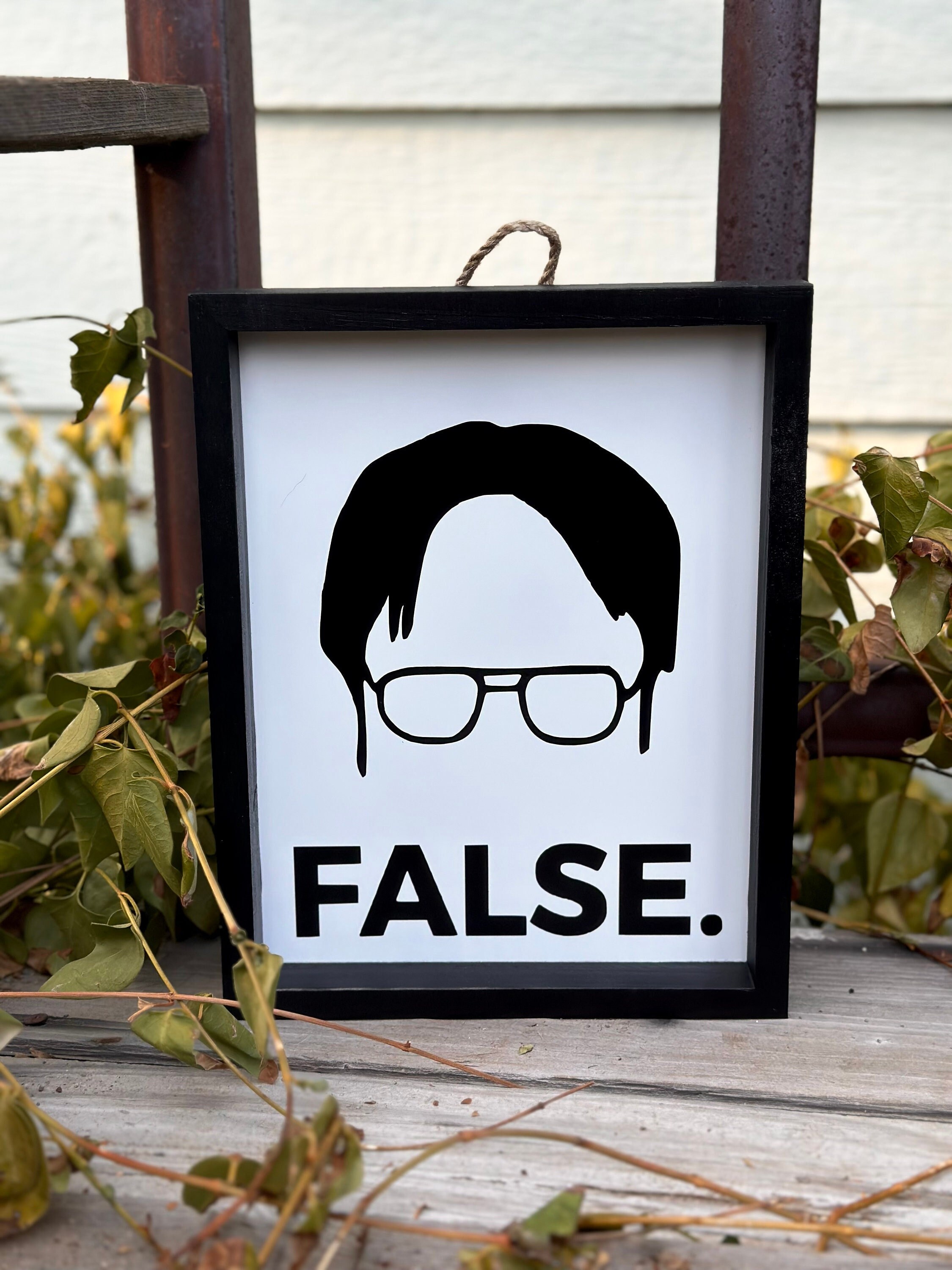 Dwight Schrute the Office false 8x10 Wood Sign - Etsy