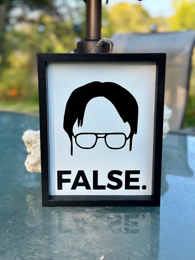 Dwight Schrute the Office false 8x10 Wood Sign - Etsy