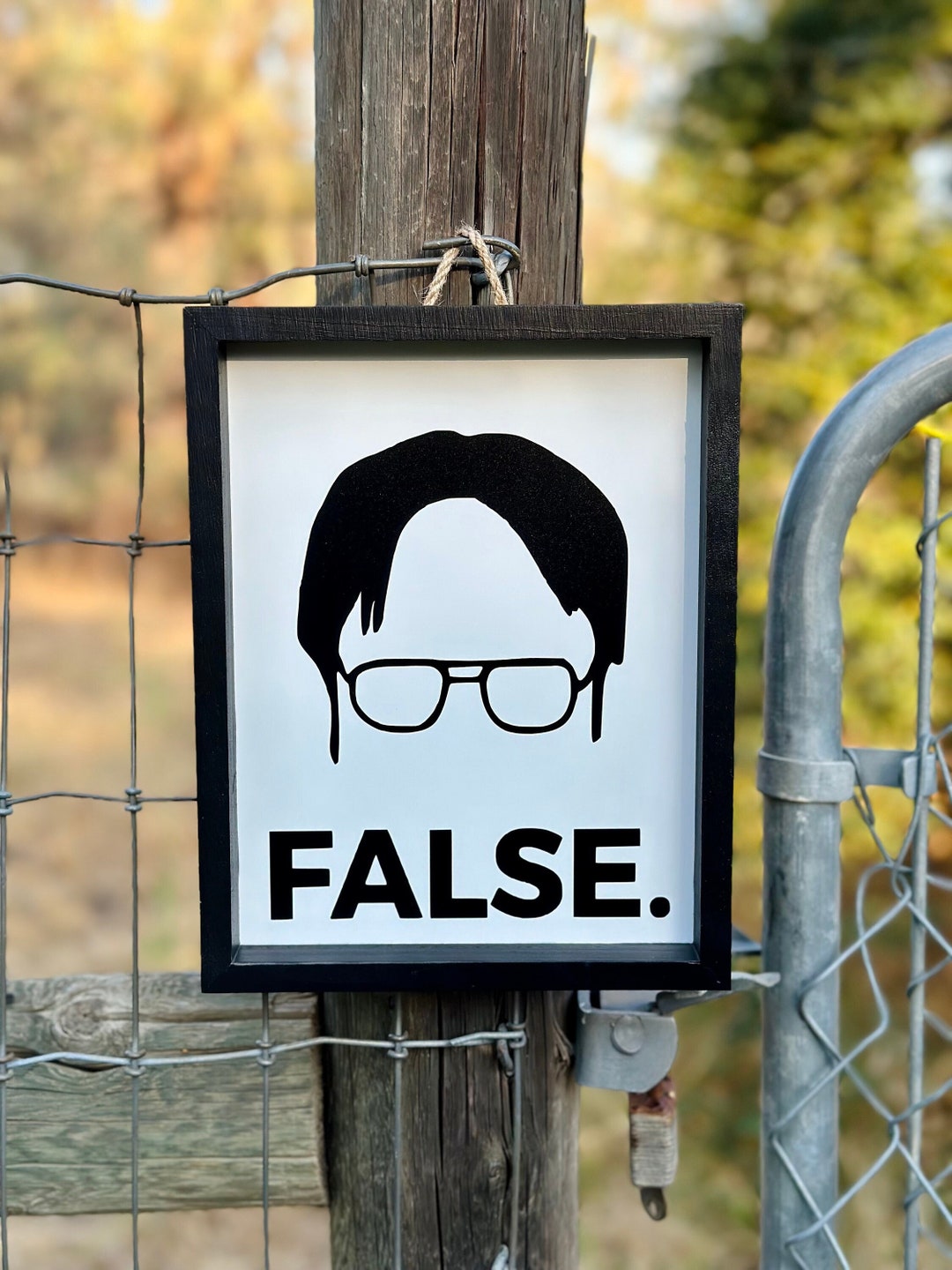 Dwight Schrute the Office false 8x10 Wood Sign - Etsy