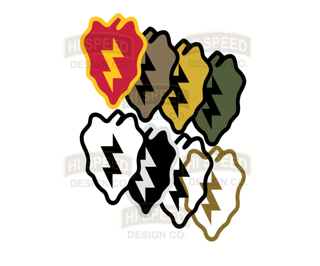 25th Infantry Division Unit Patch 8 Colorways MEGA BUNDLE | Pngs ...