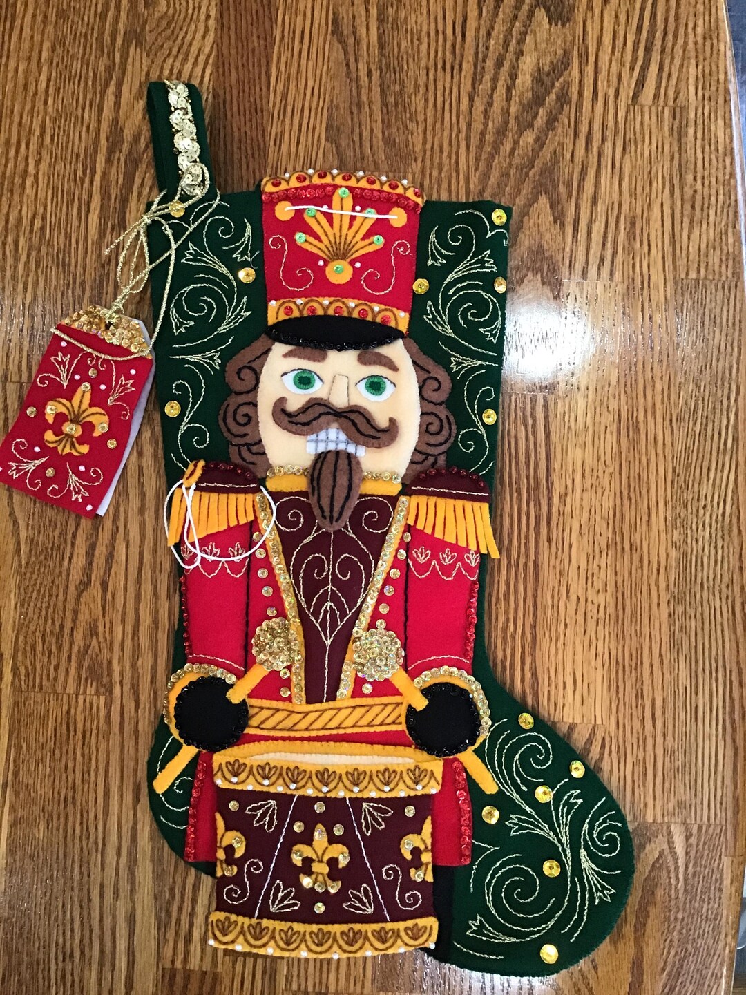 Christmas Stocking Nutcracker Noel by Bucilla Lined With Nutcracker ...