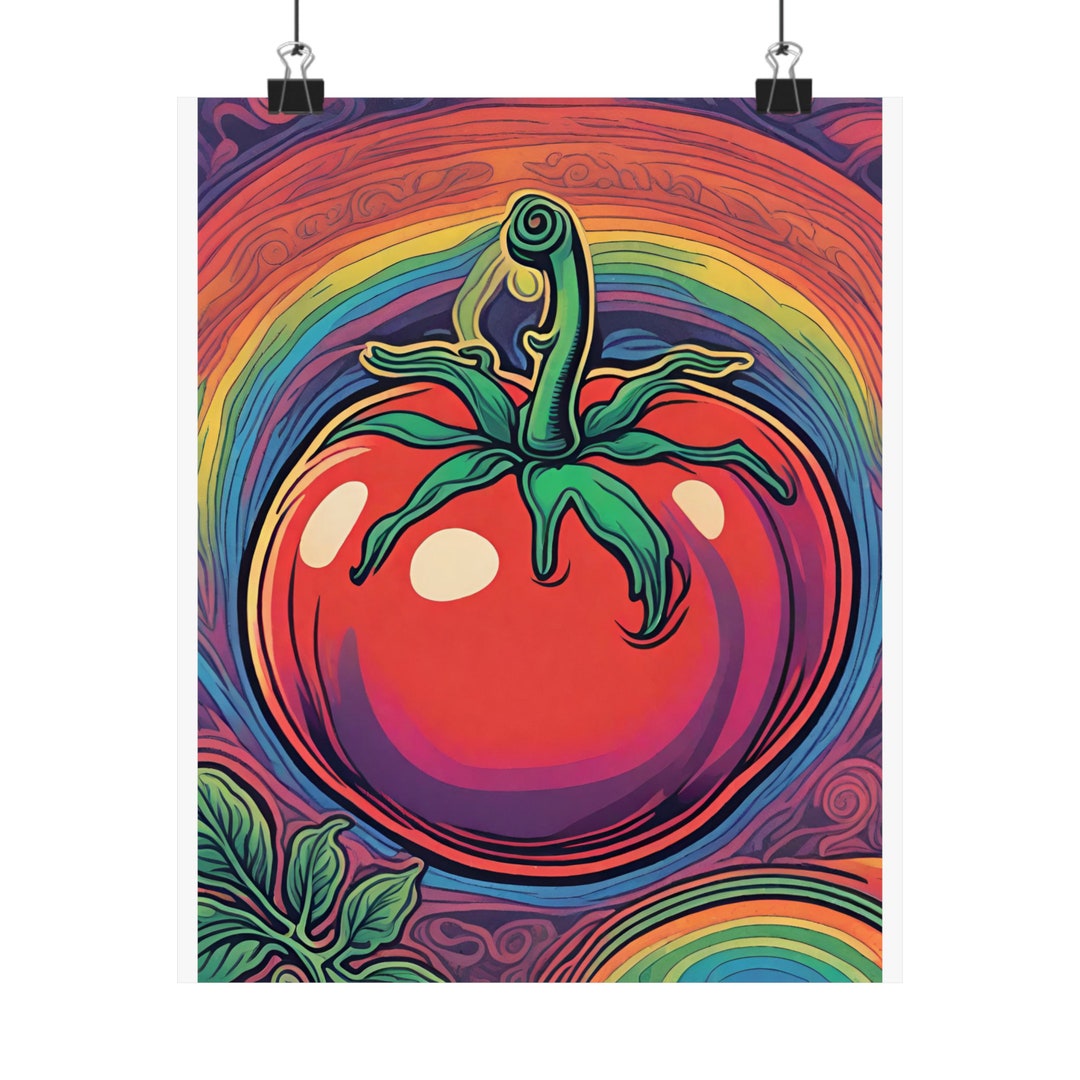 Vintage Style Tomato Poster, 9" X 11" - Etsy