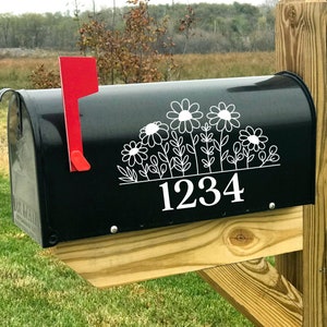 Flower Mailbox Decal - Etsy