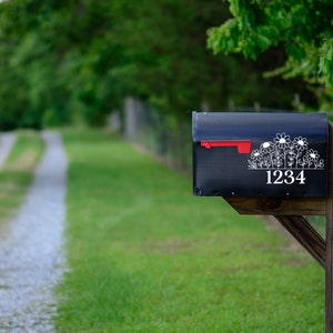 Flower Mailbox Decal - Etsy