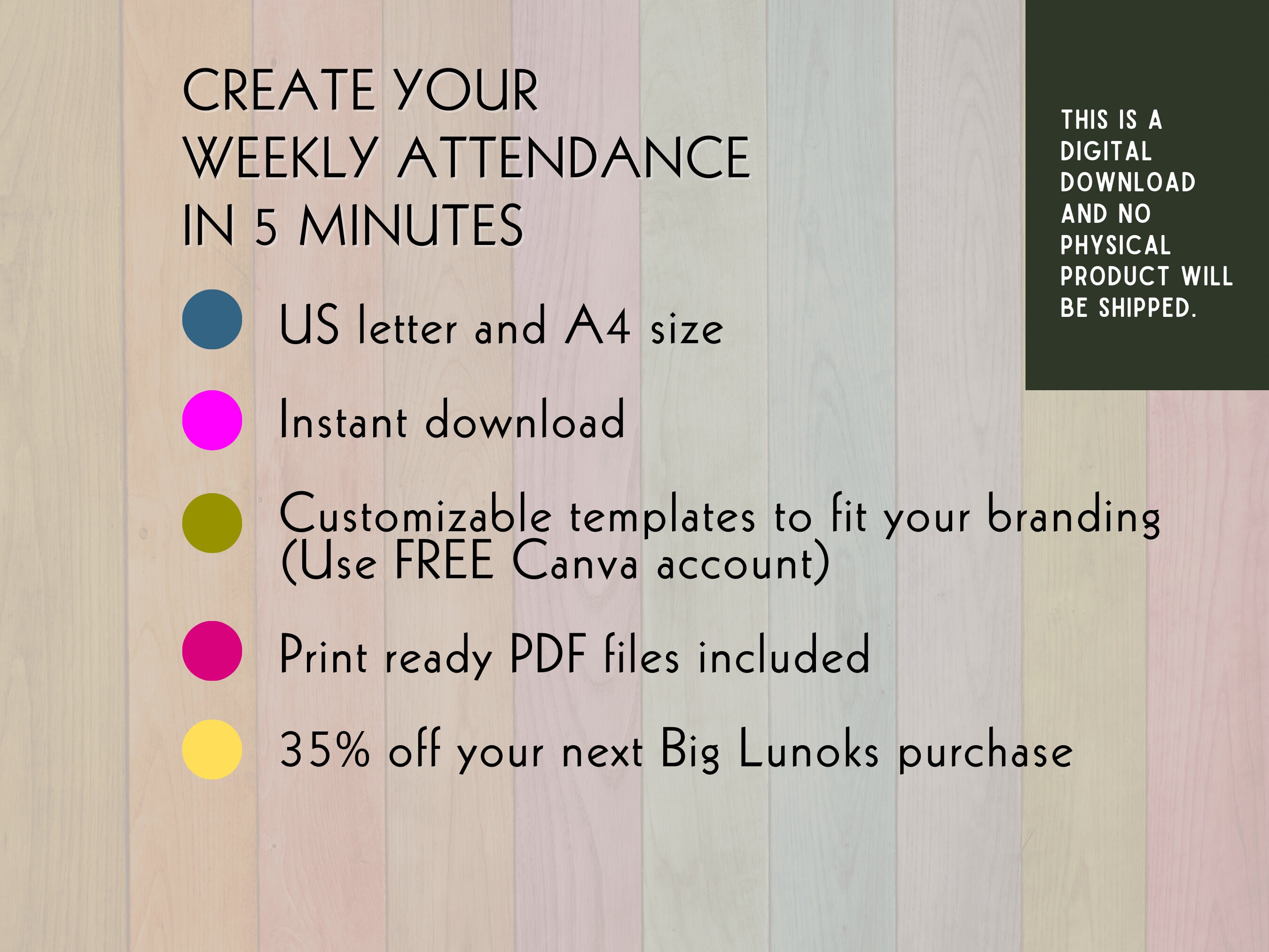 Daycare Sign in Sign Out Printable Attendance Sheet for Preschool ...