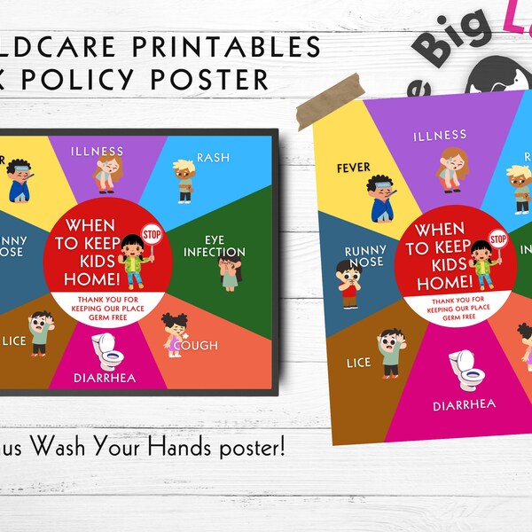 Daycare Sick Policy - Etsy