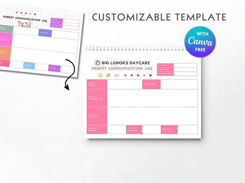 Printable Communication Log Teacher Parent Communication Form - Etsy