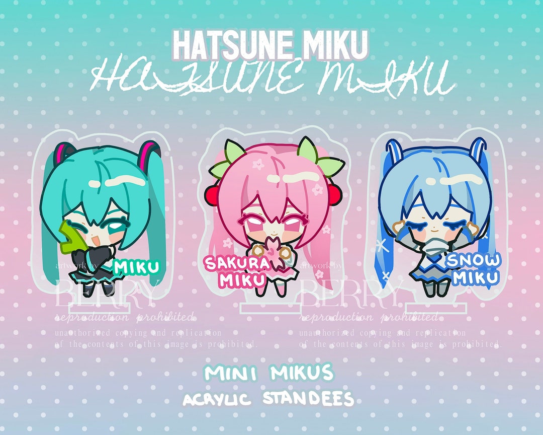 VOCALOID MINI MIKUS 2 Acrylic Stand - Etsy