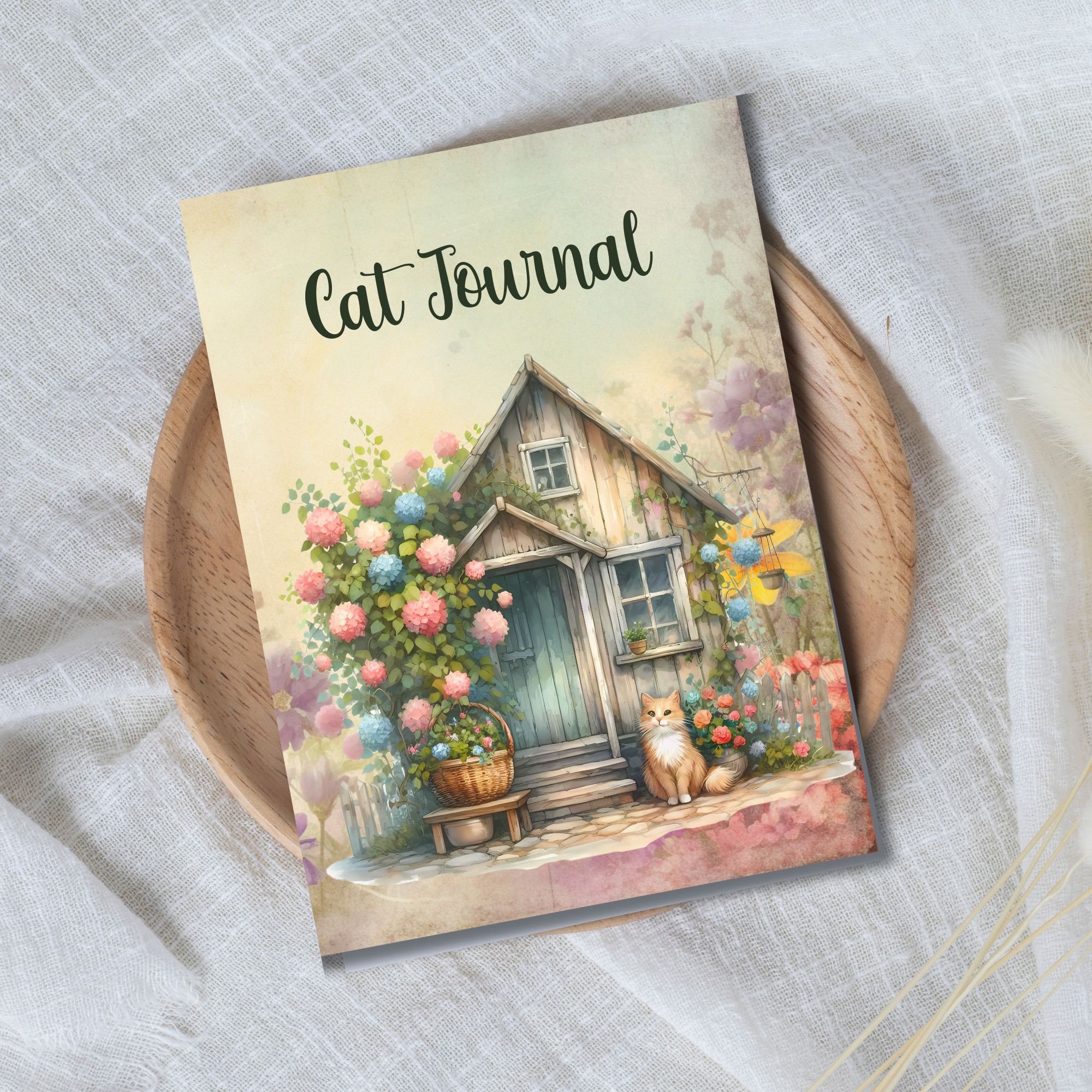 Watercolor Cats Clipart Digital Art Prints Cottagecore Cat Lover PNG ...