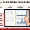 All in One Life Planner Templates for Google Sheets, Digital Personal ...