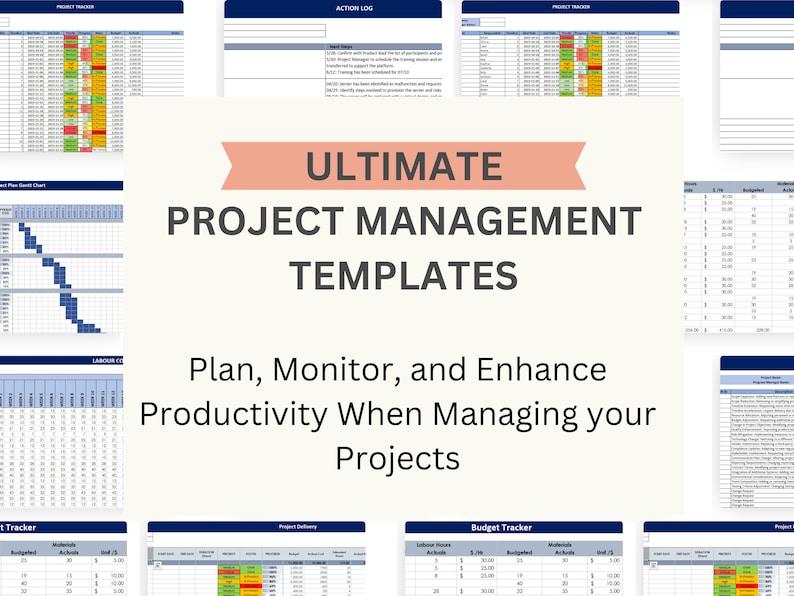 Project Management Excel Templates, Project Planner, Project Tracker ...