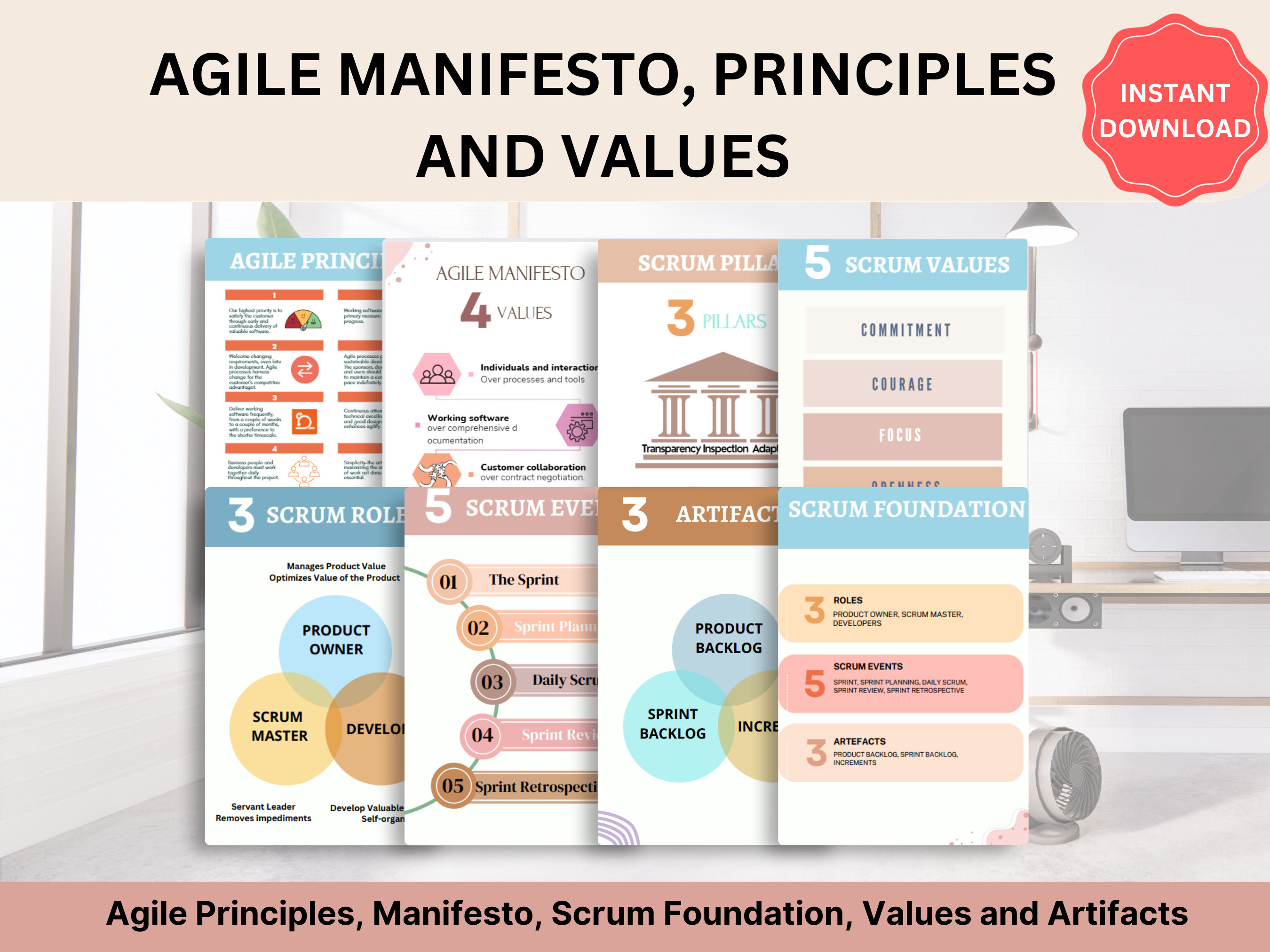 Agile Framework Agile Manifesto Agile Principles & Values Scrum ...