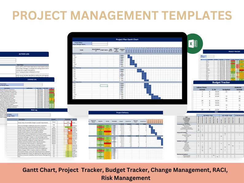Project Management Excel Templates, Project Planner, Project Tracker ...