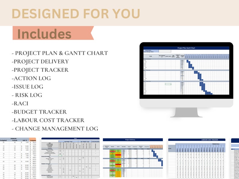 Project Management Excel Templates, Project Planner, Project Tracker ...