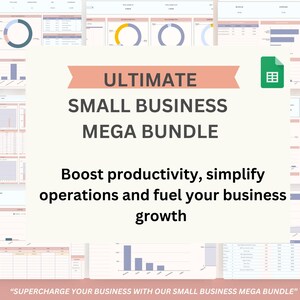 All in One Small Business Mega Bundle | Bookkeeping Spreadsheets ...