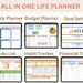 All in One Life Planner Templates for Google Sheets, Digital Personal ...