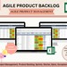 Agile Product Backlog Agile Project Management Framework Product Owners ...