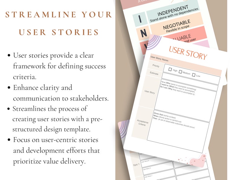 User Story Template | Product Owner | Project Manager | Agile | Scrum ...