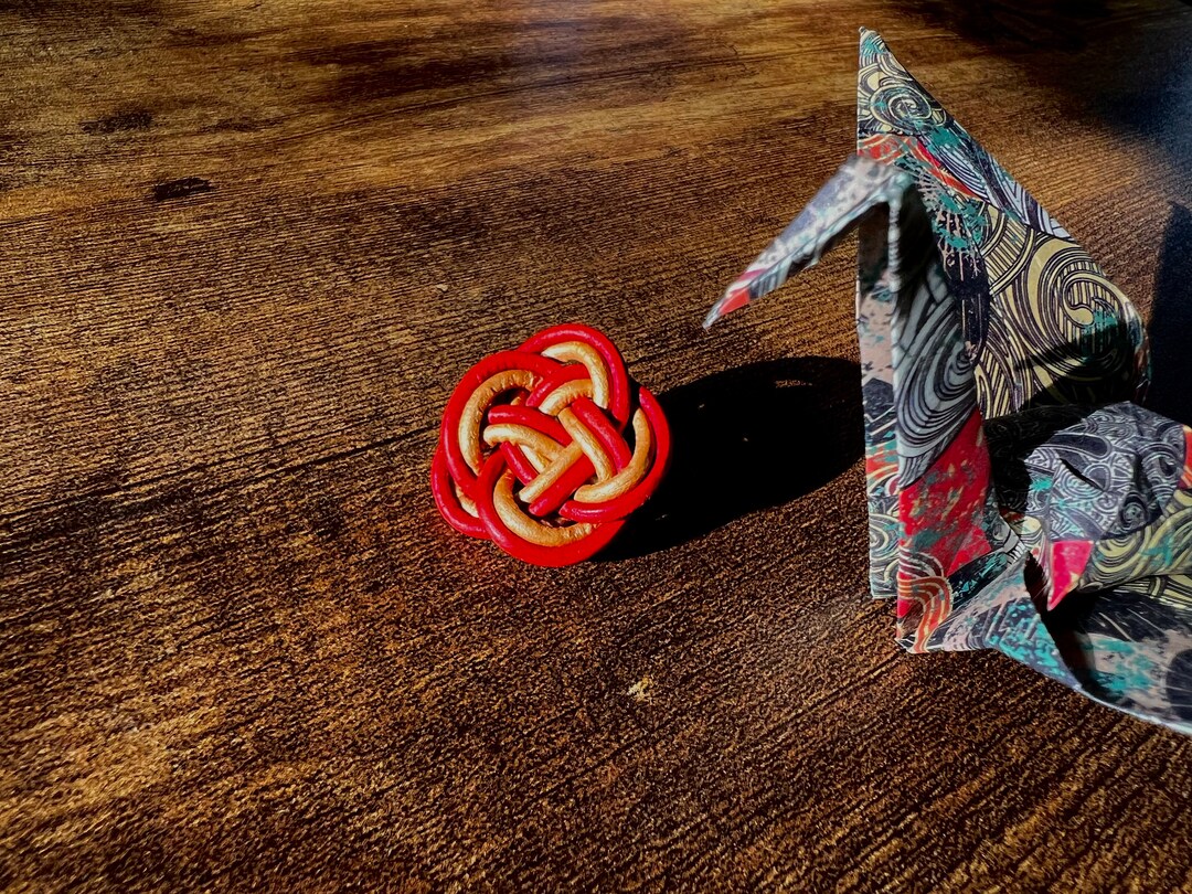 Obidome With Japanese Ornamental Knot, Ume-musubi, Kimono Accessory ...