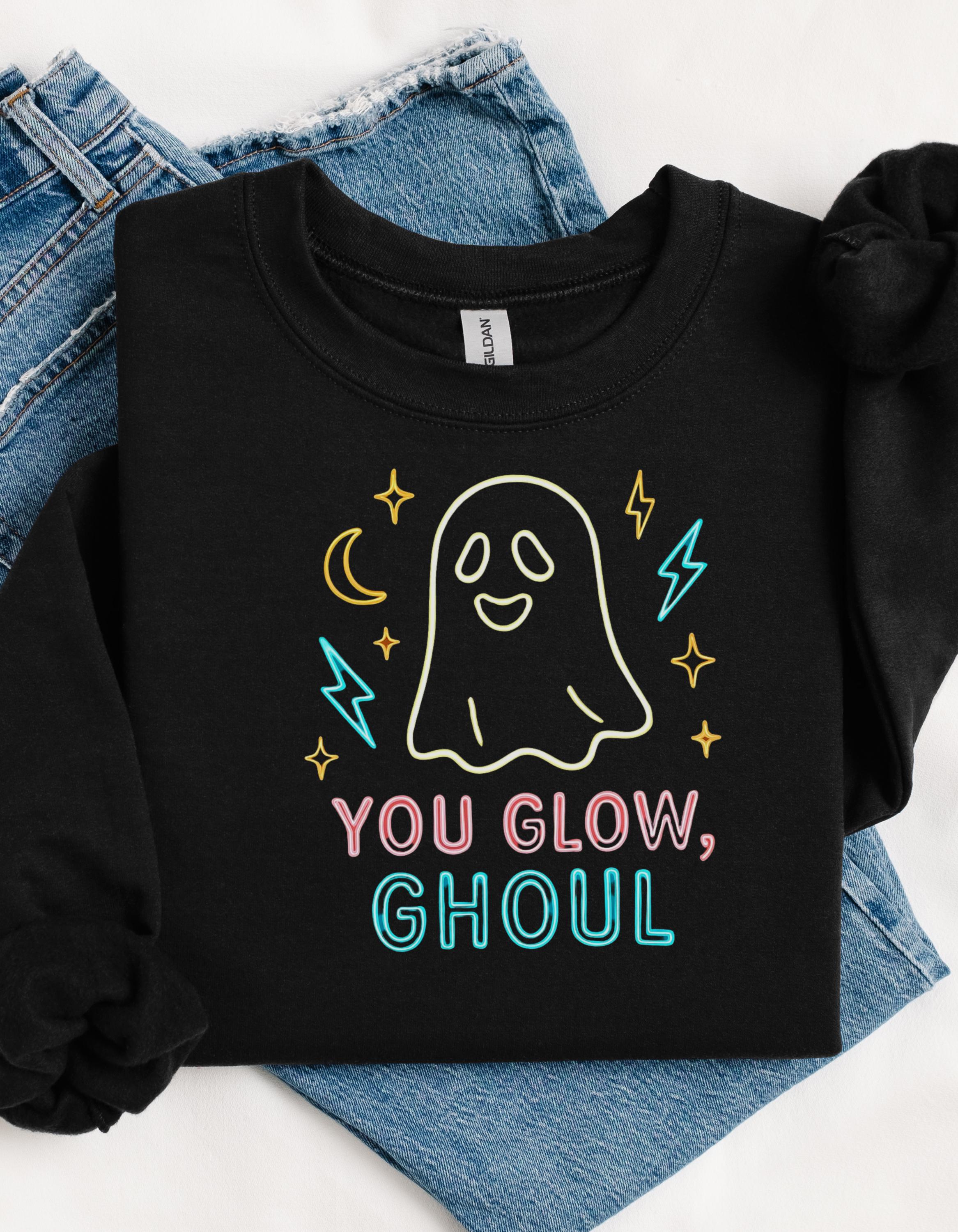 Neon Ghost Halloween PNG: You Glow Ghoul Design (digital Download, SVG ...