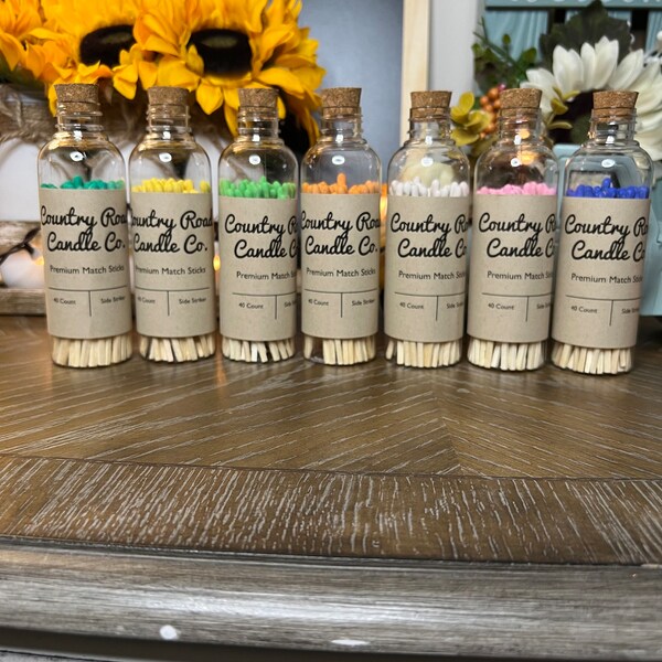 Colored Matches - Etsy