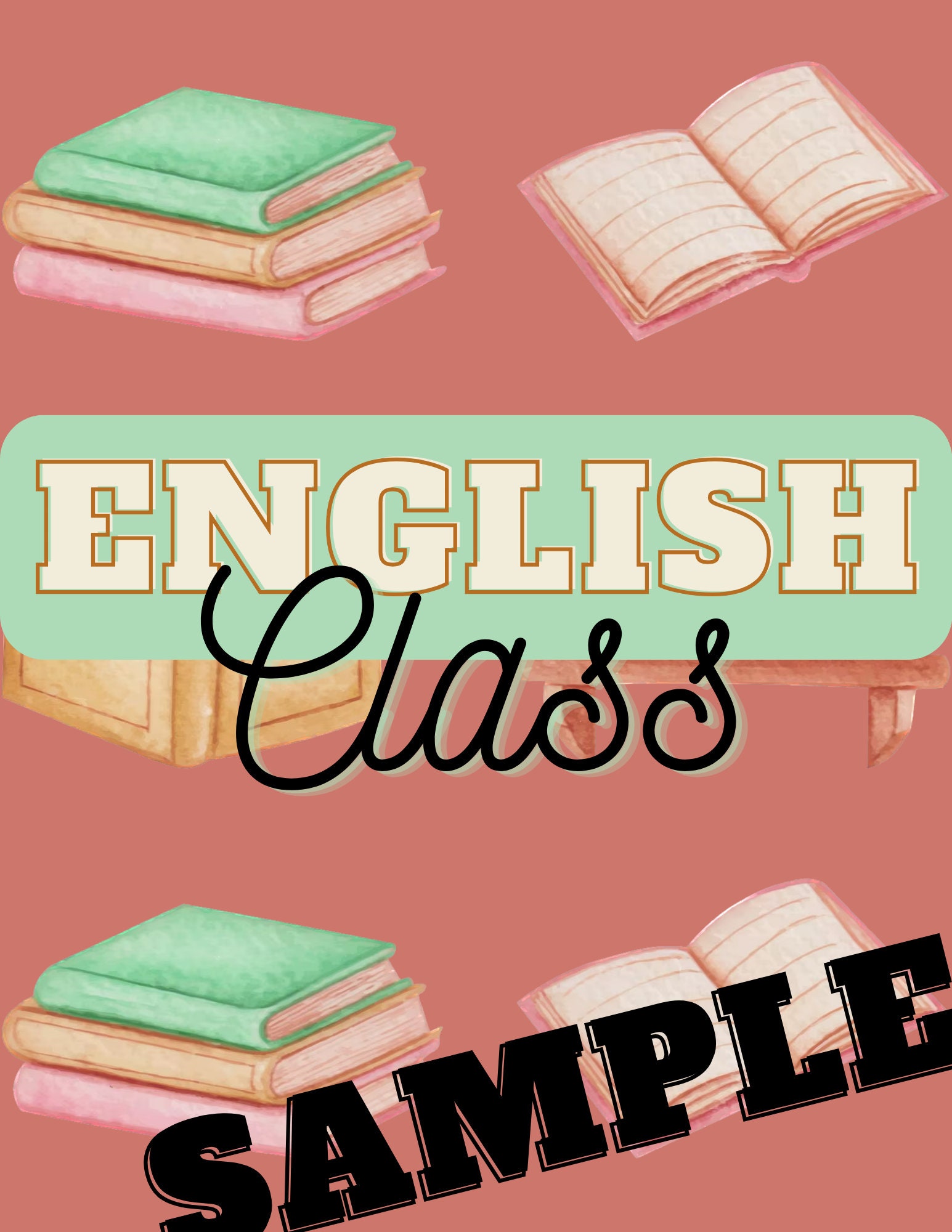 4 Core Subject Binder Covers - Etsy