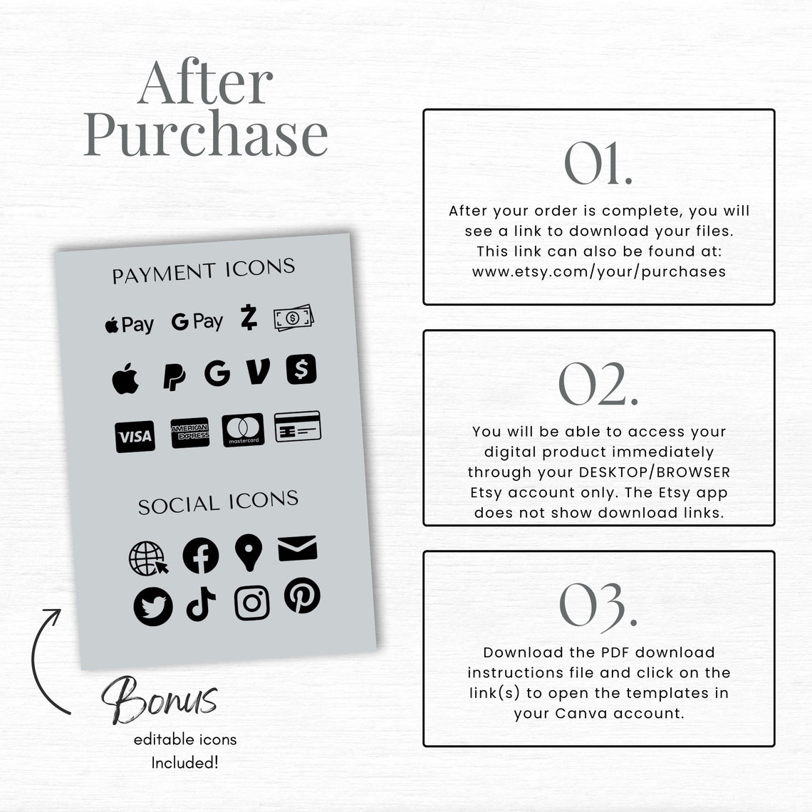 Minimalist Scan to Pay Canva Templates, Digital Scan to Pay Template ...