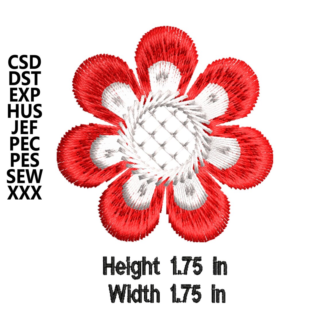 Mini Daisy Flower Embroidery Design Flower Embroidery, Cute Daisy ...