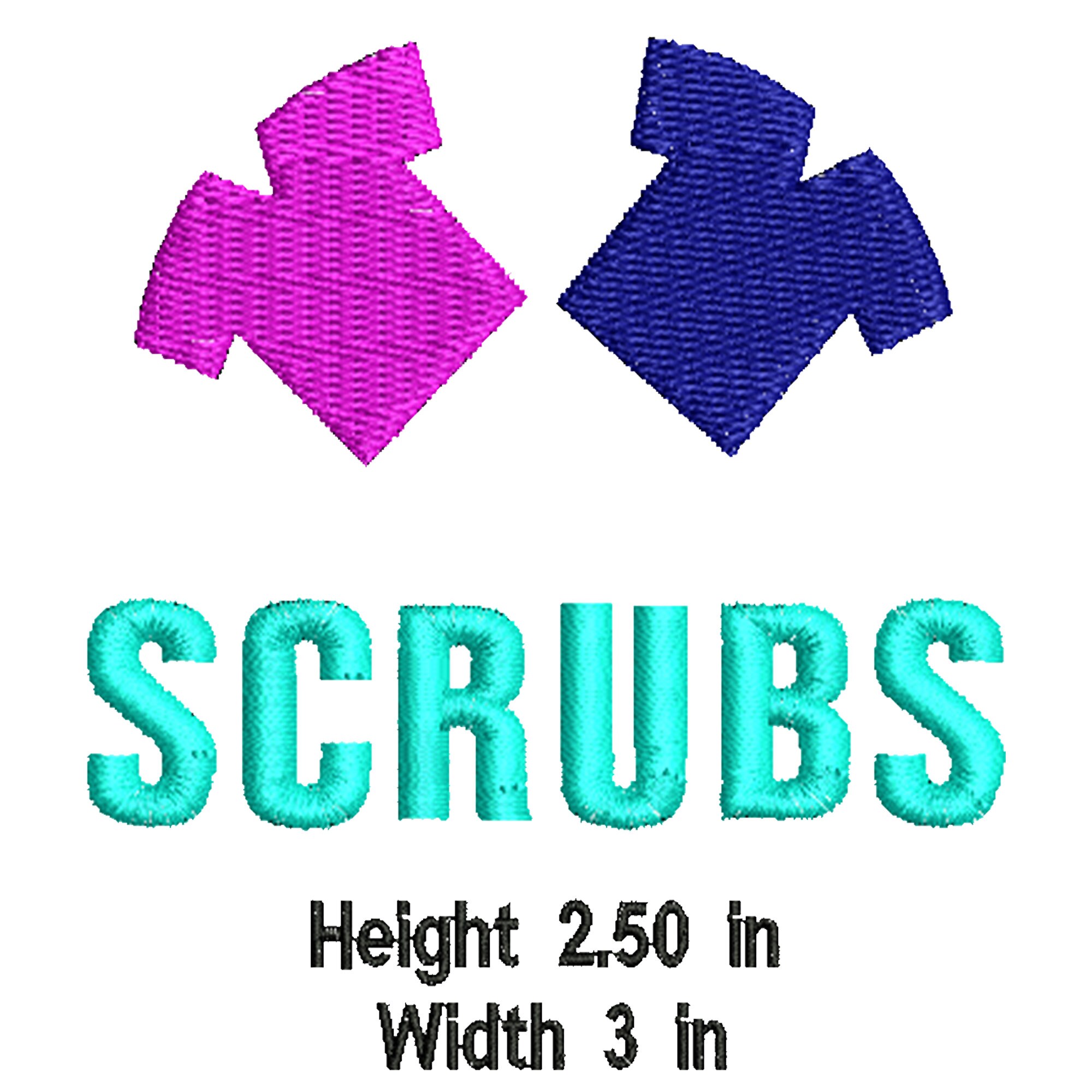 Scrubs Machine Embroidery Design, Surgical Scrubs Embroidery Pattern ...