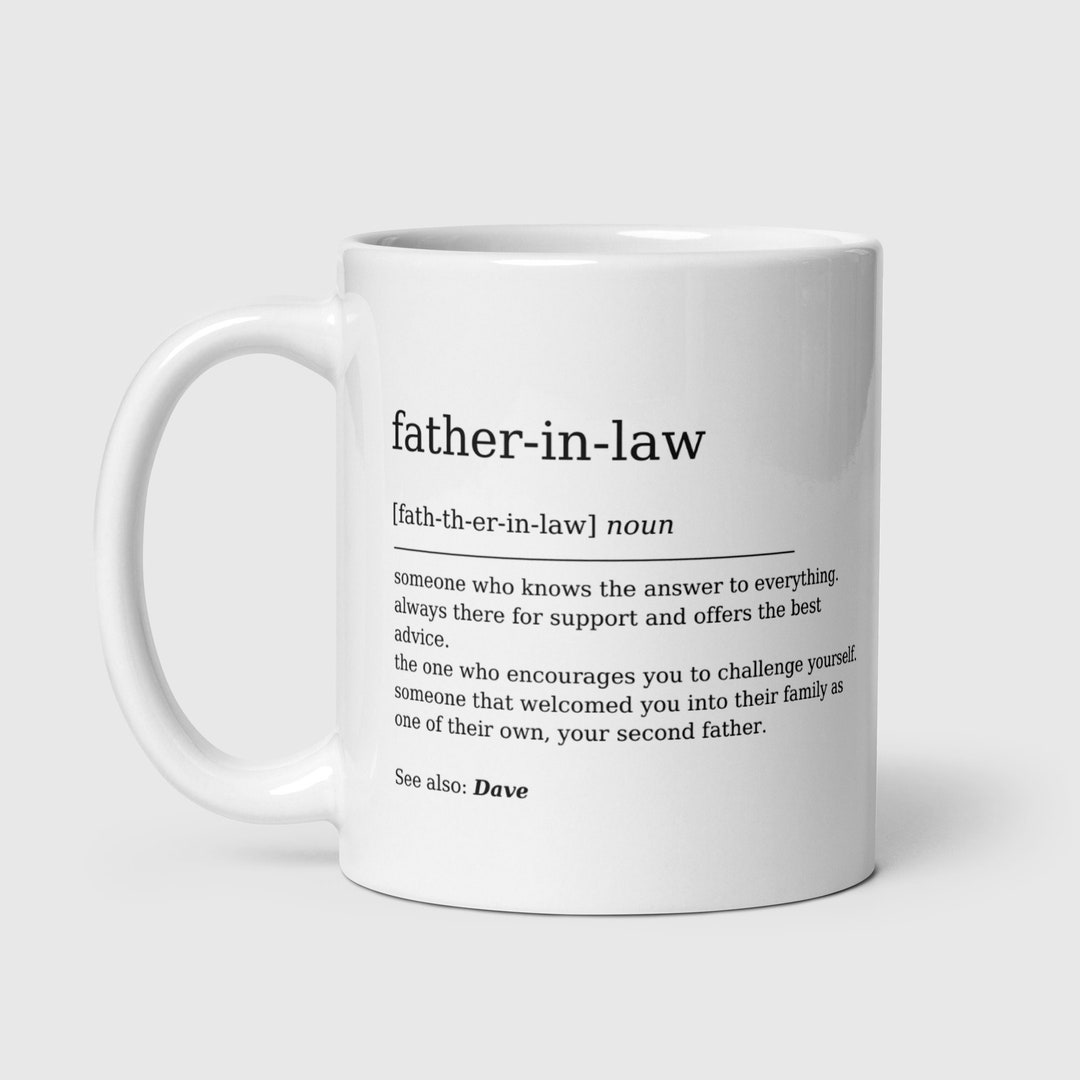 Personalized Father-in-law Definition Mug: Thank You Gift - Etsy