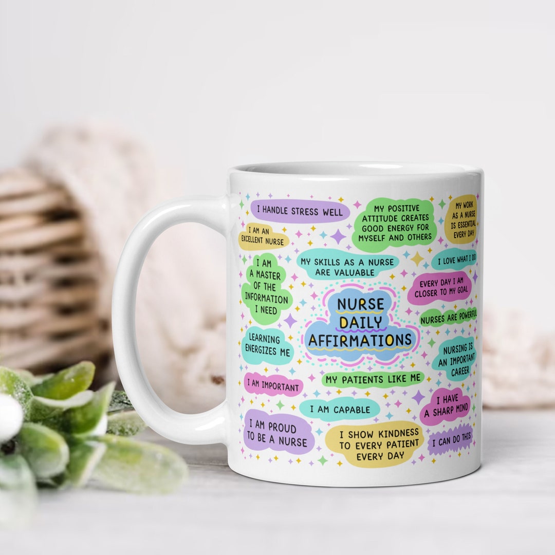 Nurse Affirmation Mug: NHS Gift, Positive Motivation Cup - Etsy