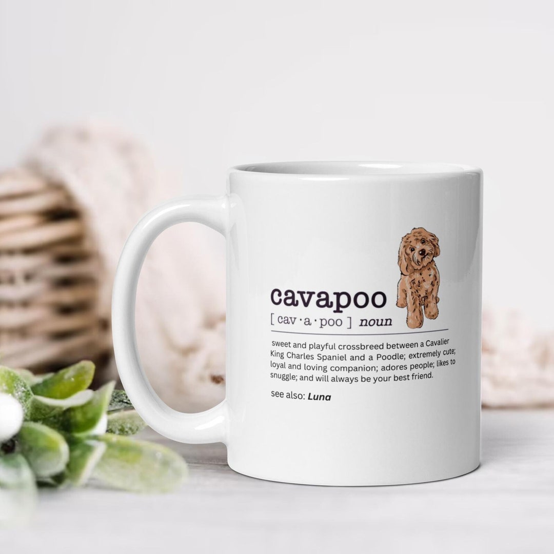 Personalized Cavapoo Definition Mug: Custom Dog Lover Coffee Cup - Etsy