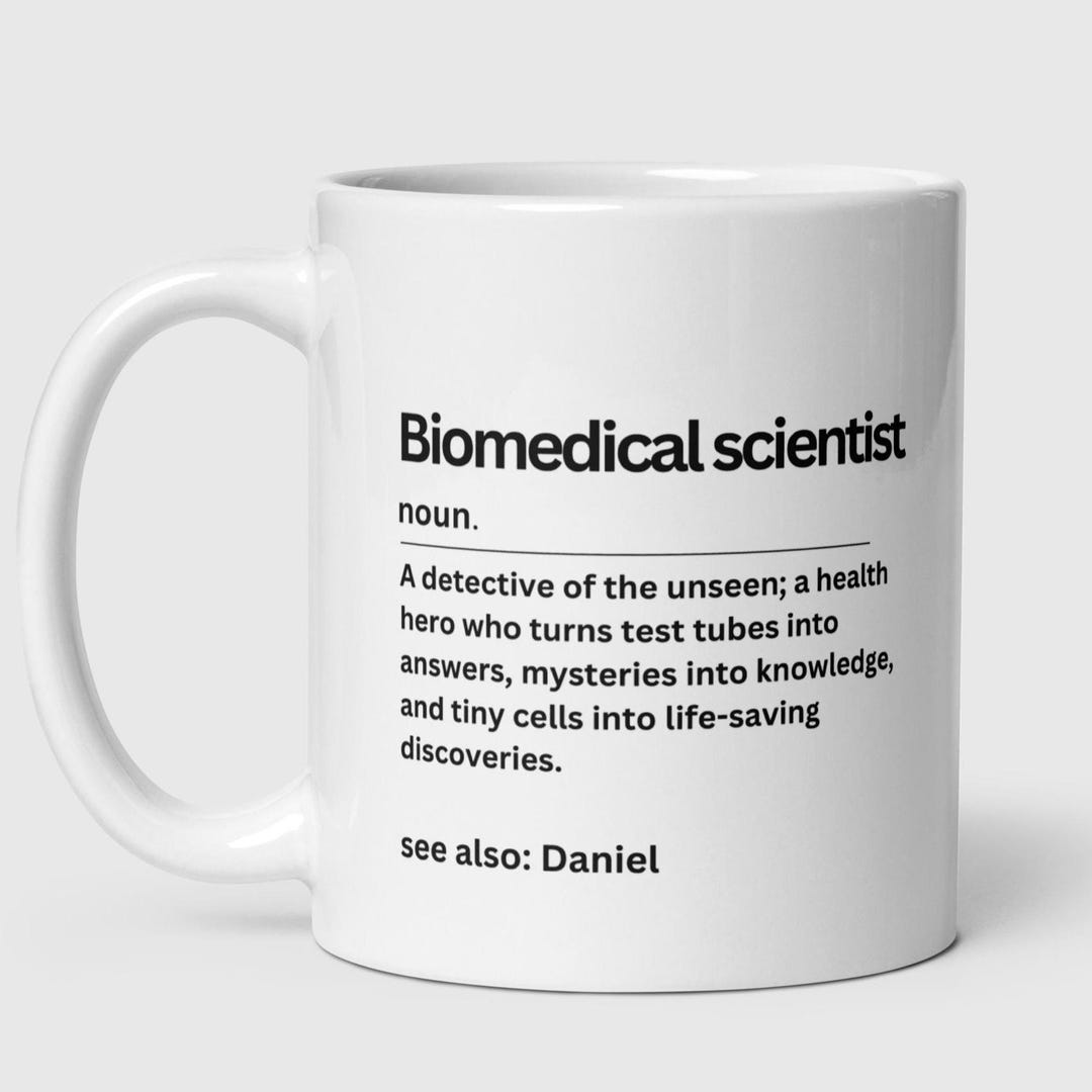 Personalized Biomedical Scientist Mug: Custom Lab Technician Gift - Etsy UK