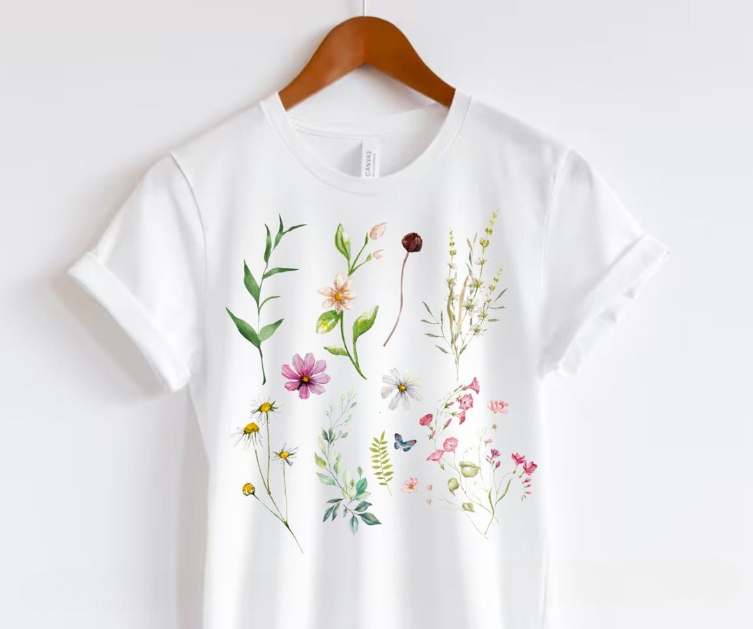 Floral Tshirt - Flower Shirt for Her - Women Trendy Shirt With Wild ...