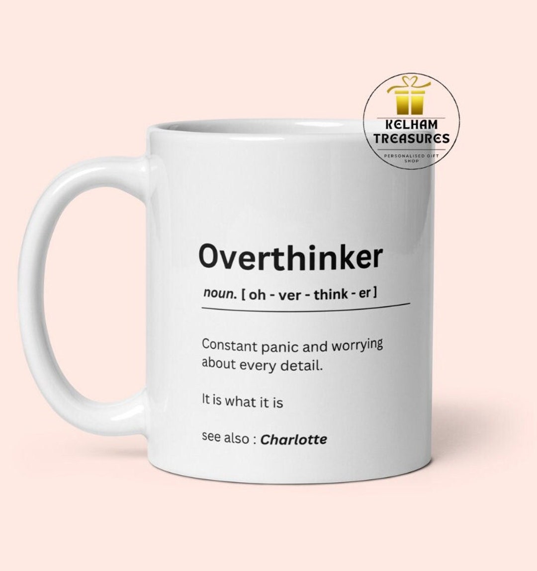 Overthinking Sarcastic Mug Funny Gifts for Her Sarcastic Quote Mug ...