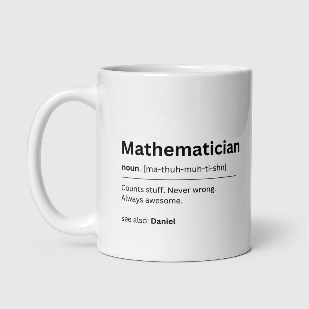 Personalised Funny Mathematician Mug- Novelty Maths Teacher Gift ...