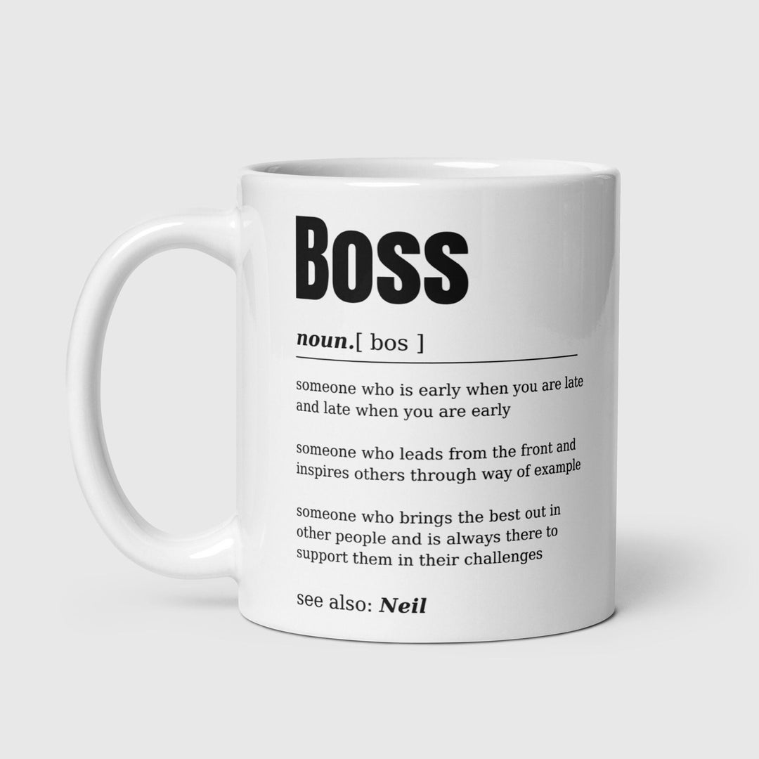 Personalised Boss Gift-work Gifts-boss Definition Mug-unique Gifts-gift ...