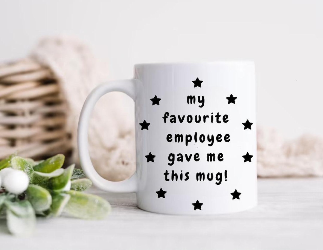 Favorite Employee Mug: Funny Boss Gift, Personalised Office Mug ...