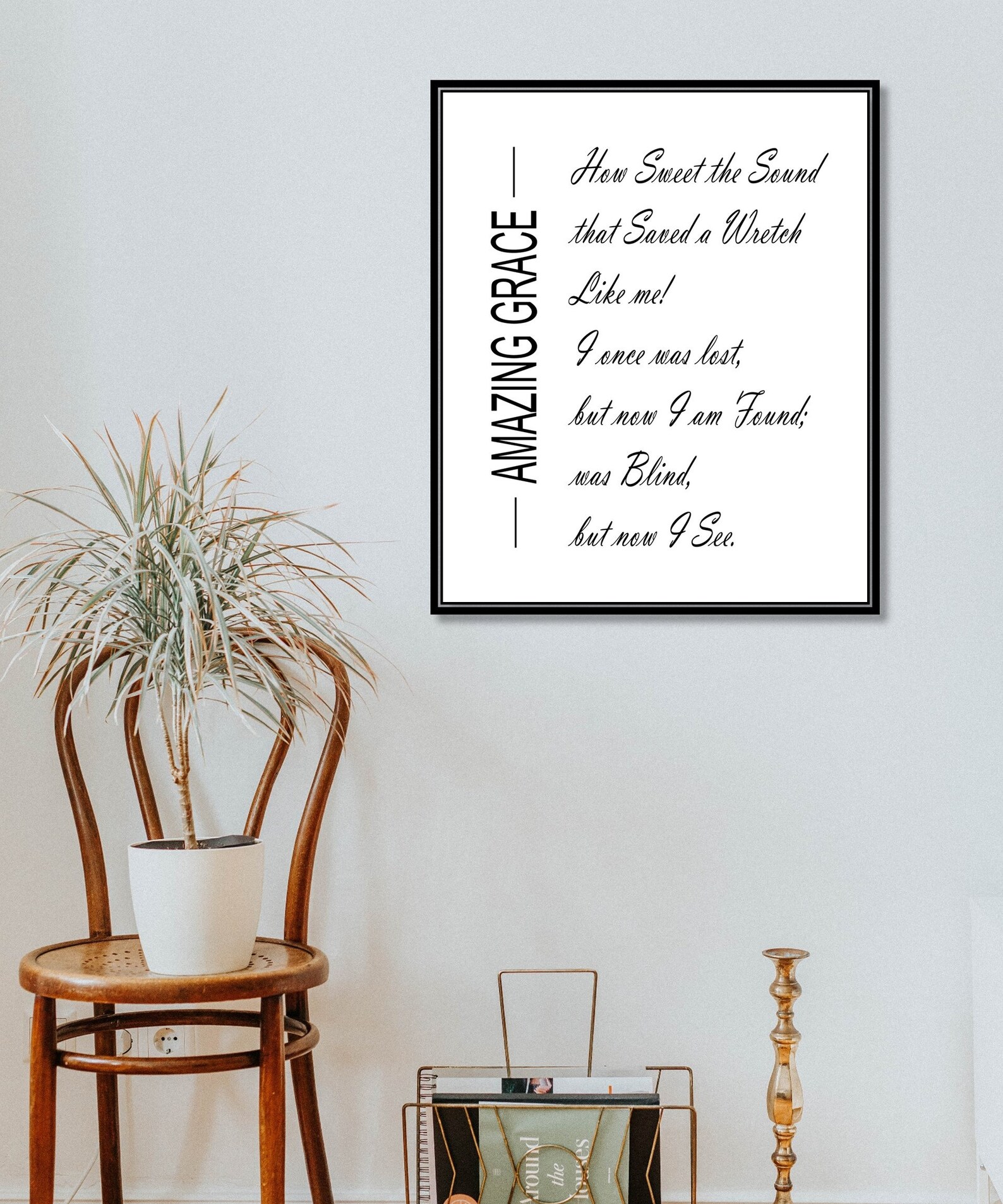 Amazing Grace Wall Art. A Timeless Hymn to Print and Bring Beauty to ...
