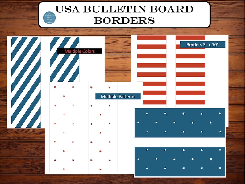 Patriotic USA Classroom Decor Bundle for Middle School and High School ...
