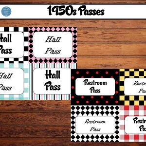 1950s Style Classroom Decor Bundle. Print and Cut Headers, Banners ...