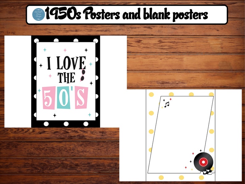 1950s Style Classroom Decor Bundle. Print and Cut Headers, Banners ...