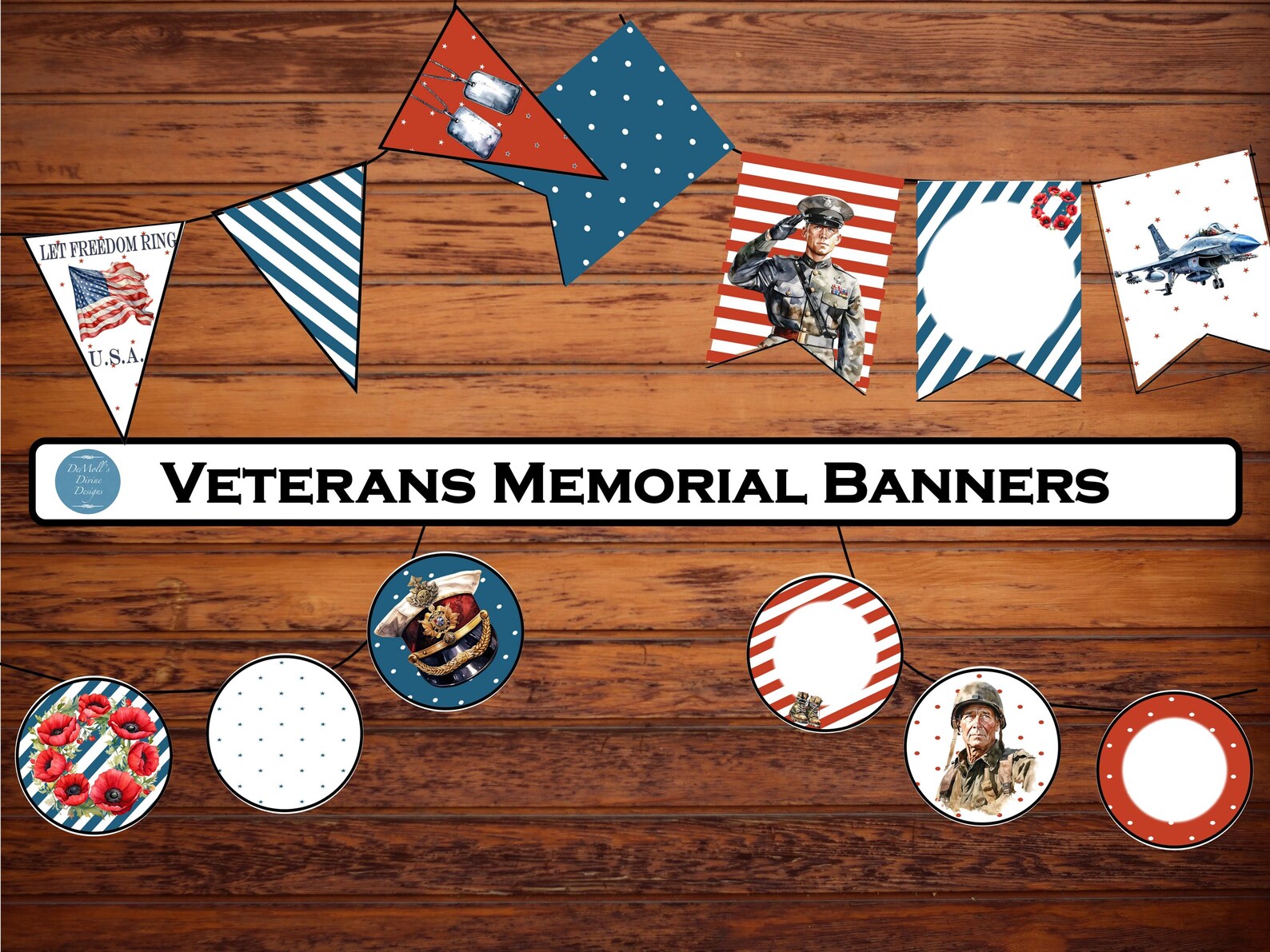 Veterans Memorial Banner Set: Classroom Decor (digital Download) - Etsy