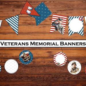 Veterans Memorial Banner Set: Classroom Decor (digital Download) - Etsy