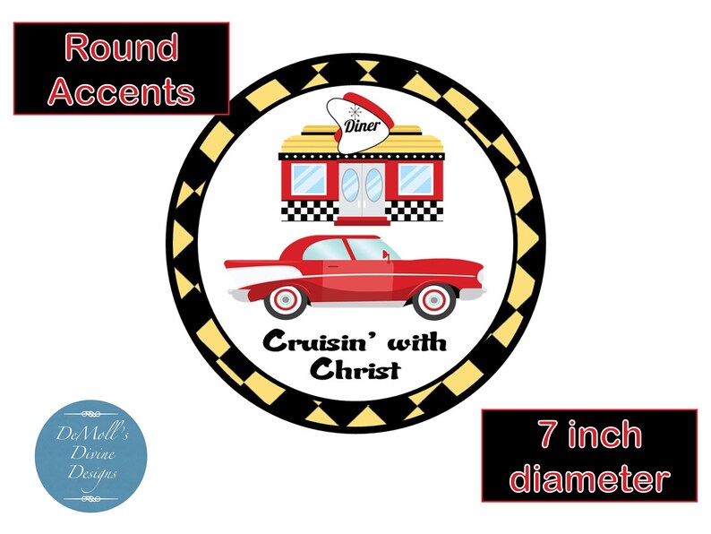 1950s Style Christian Banners. Let Jesus Drive in Your Life. Pendant ...