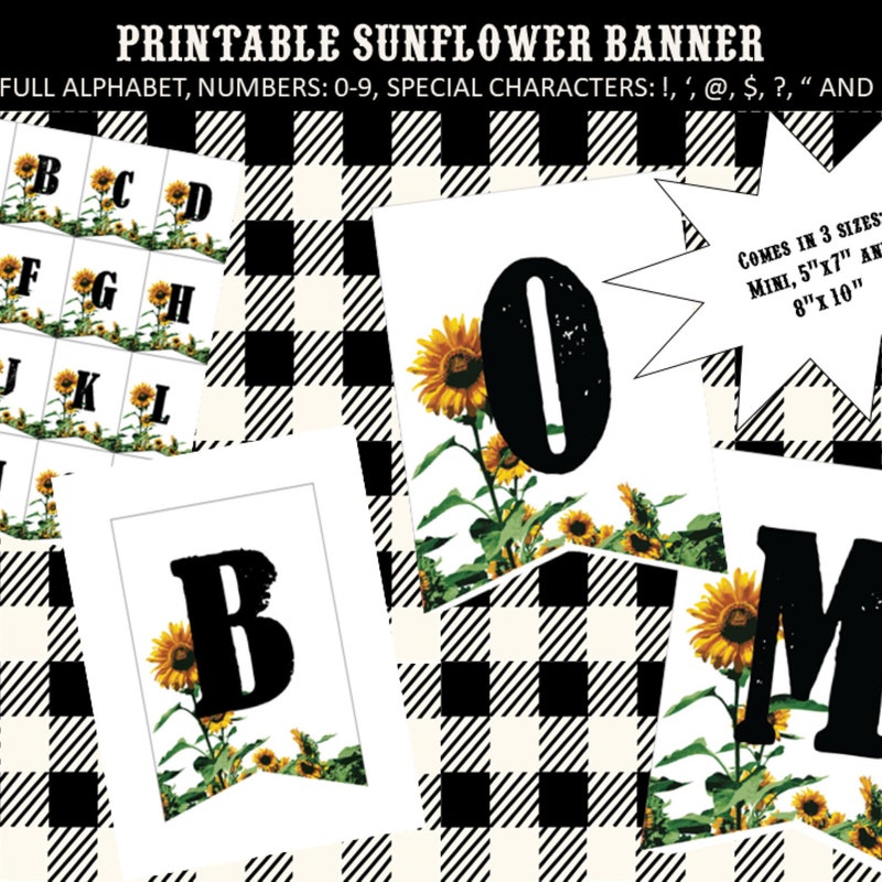 Sunflower Bunting - Etsy UK