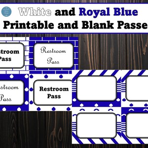 School Colors: White and Royal Blue Classroom Decor Bundle for Middle ...